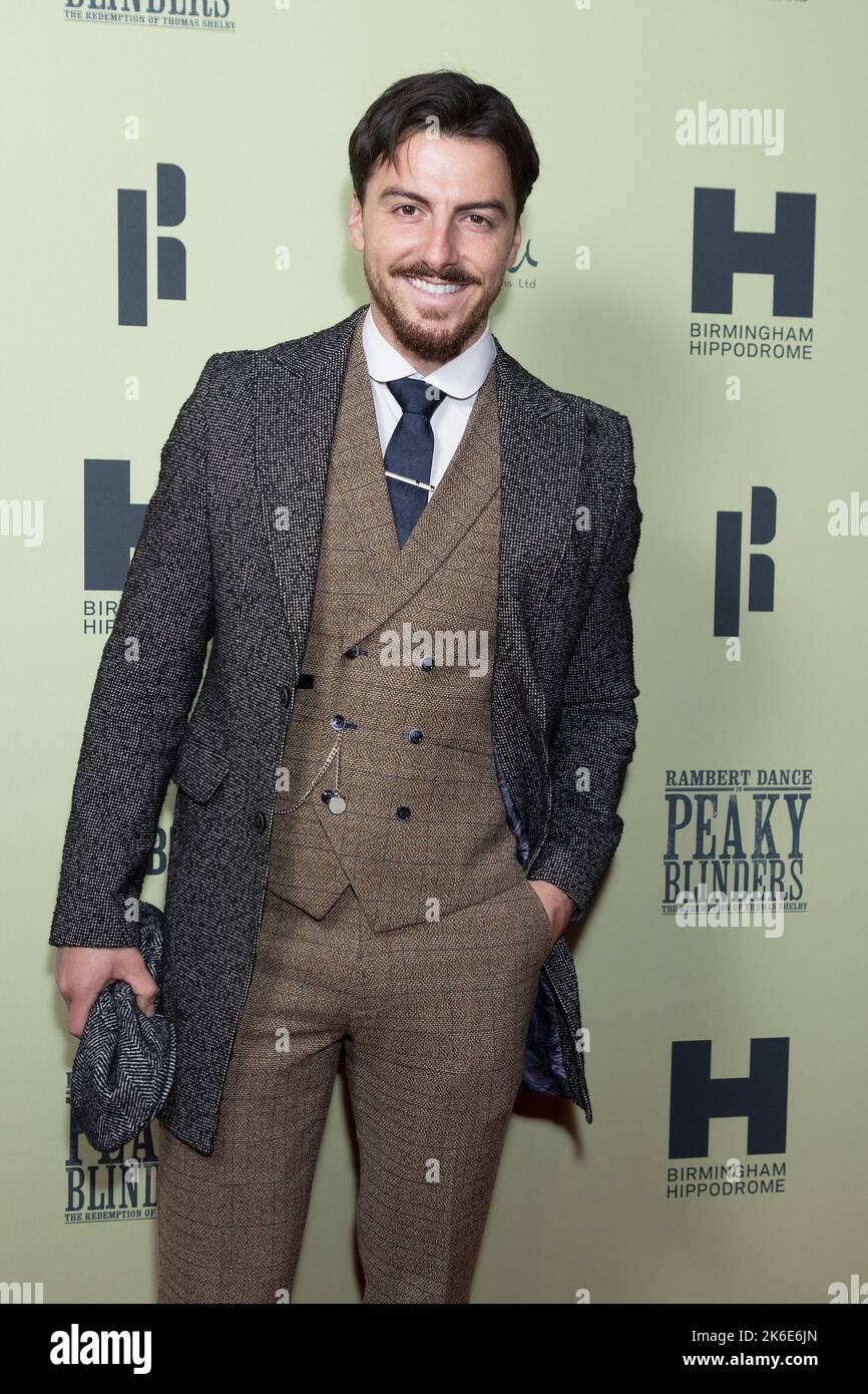 Rowan Row attending the opening night of Rambert's Peaky Blinders: The ...