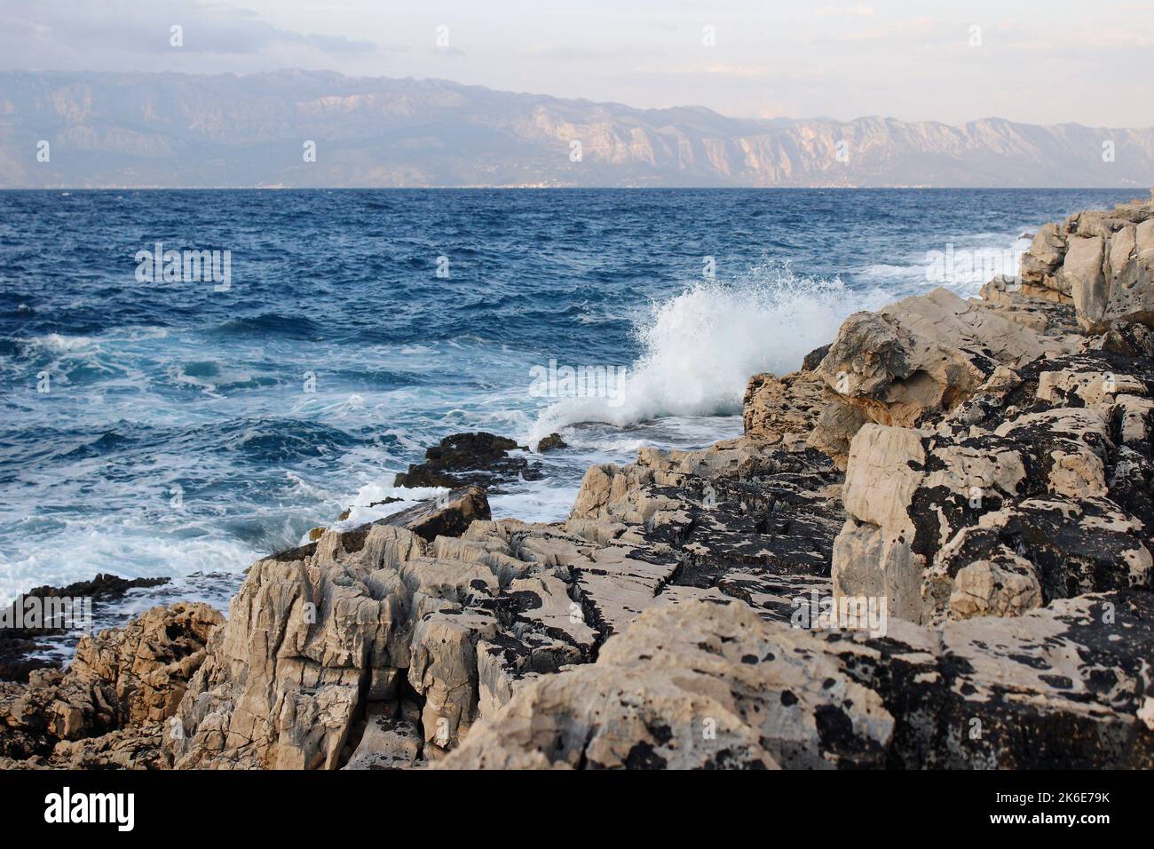 Waves hit coast hi-res stock photography and images - Alamy