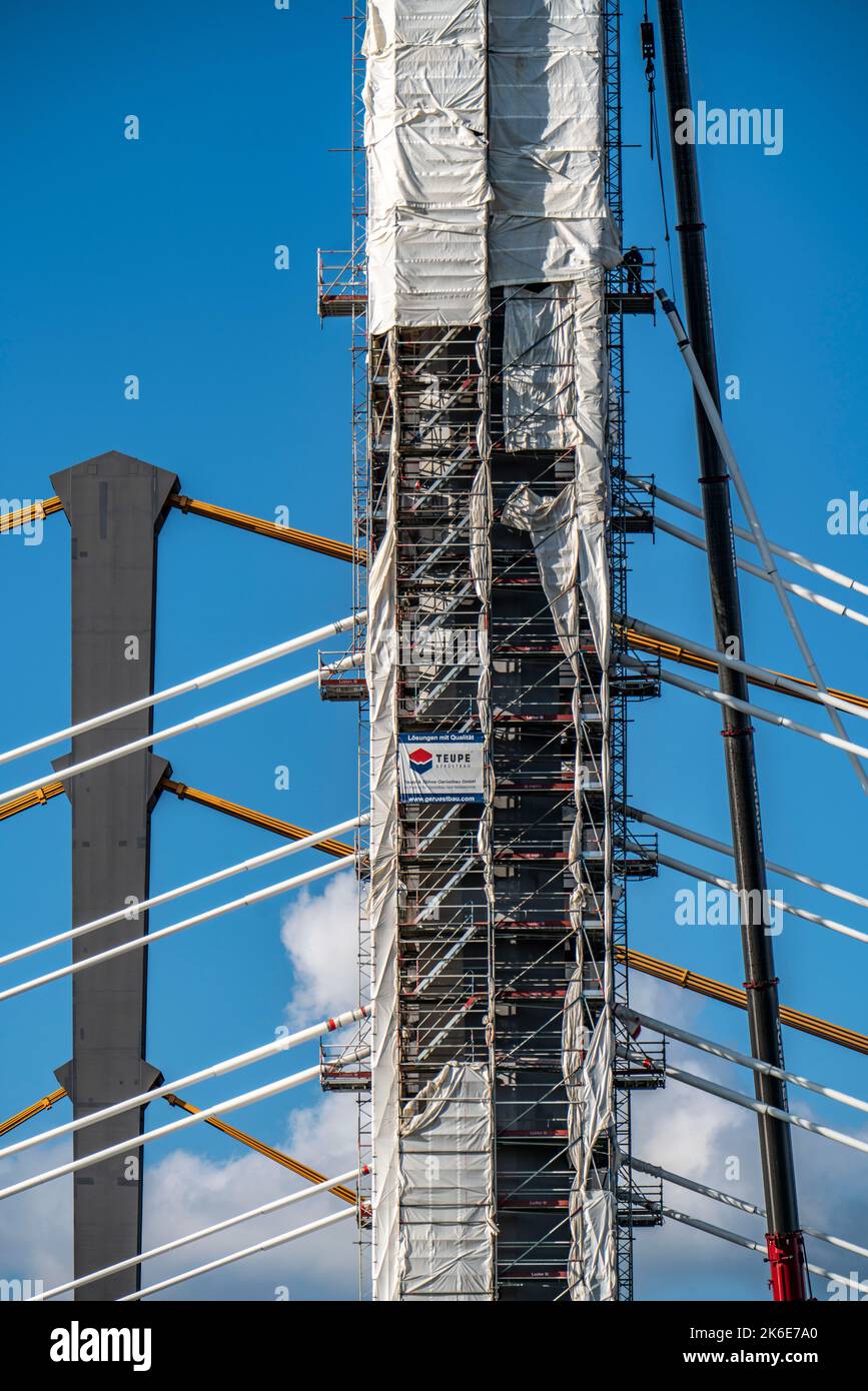 New construction of the Neuenkamp motorway bridge on the A40, over the ...