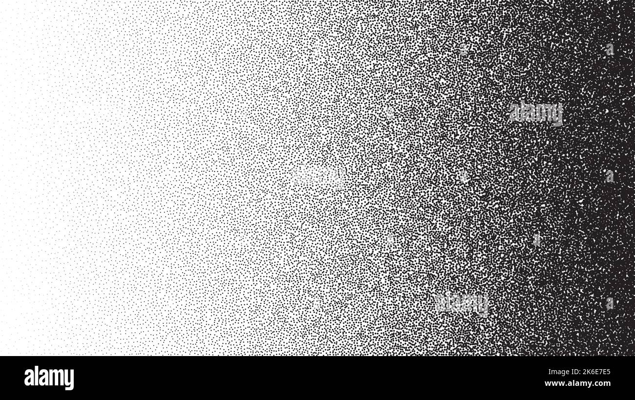 Grain stippled gradient. Faded stochastic dotwork texture. Random ...