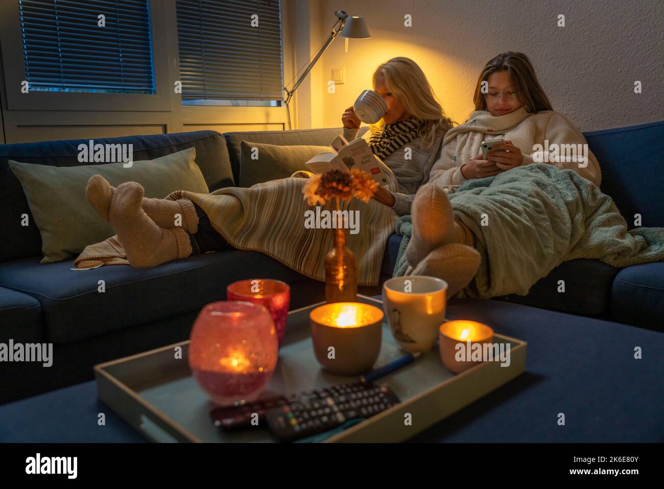 Symbolic image Energy saving, cold winter, energy crisis, cold flat ...