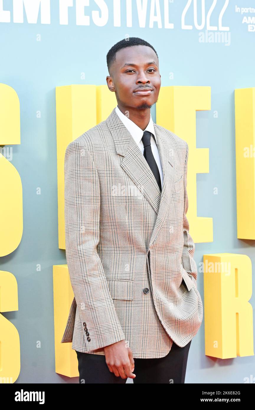 London, UK. 14th October 2022, Eman Kellam arrives at the The Banshees ...