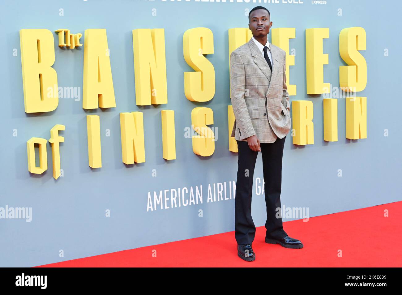 London, UK. 14th October 2022, Eman Kellam arrives at the The Banshees ...