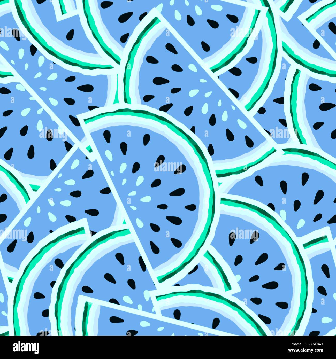Summer fruit seamless cartoon watermelon pattern for wrapping paper and ...