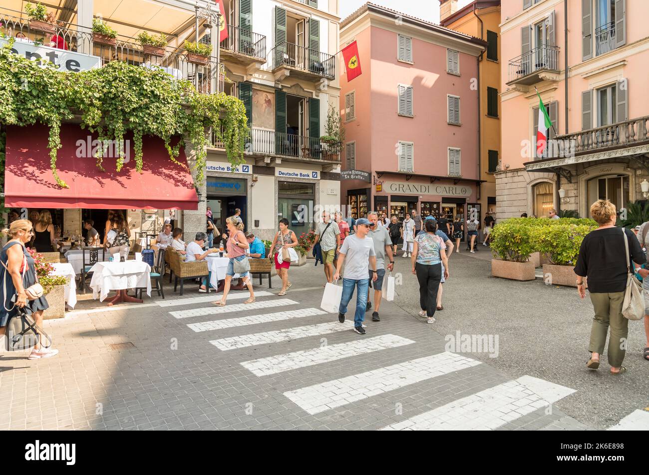 Bellagio, Lombardy, Italy - September 5, 2022: People visiting the ...