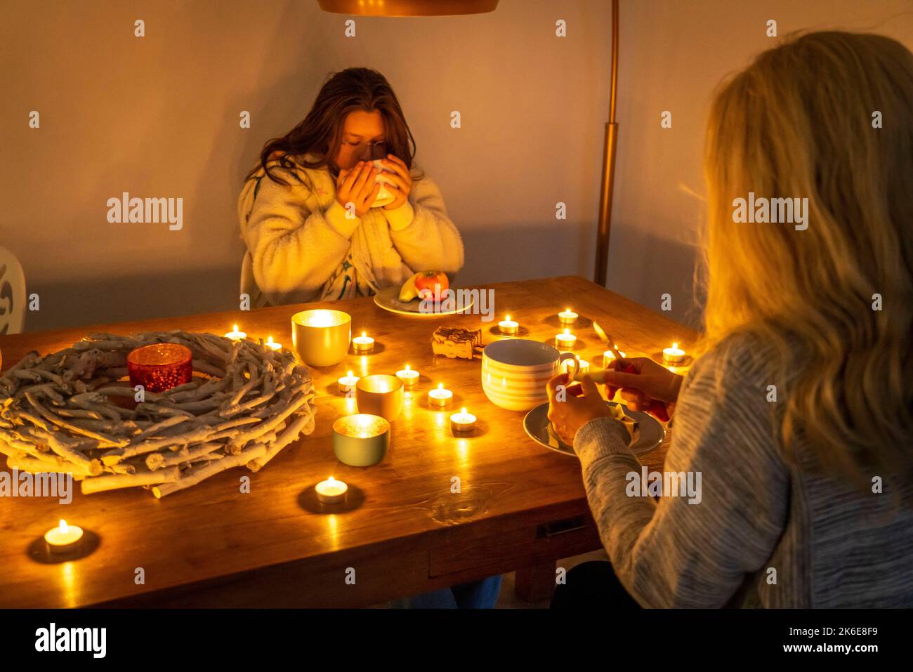 Symbolic image Energy saving, cold winter, energy crisis, cold flat ...