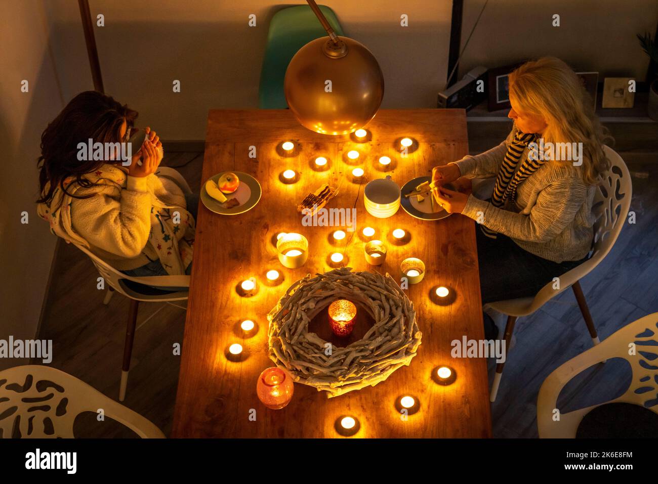 Symbolic image Energy saving, cold winter, energy crisis, cold flat ...