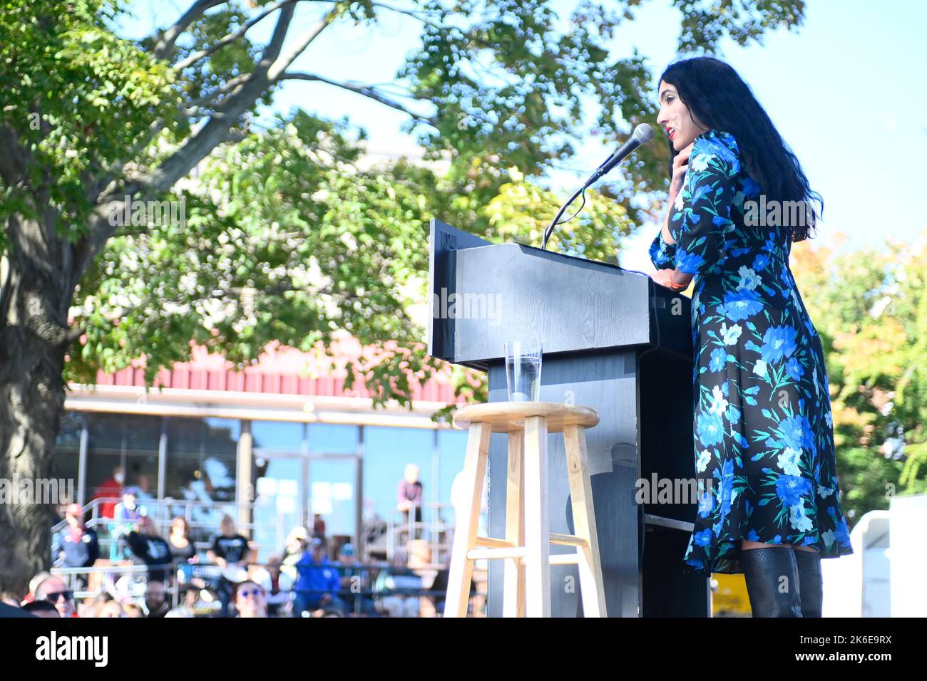 PA Lt. Governor John Fetterman holds rally for 1200 in Bristol, PA, USA ...