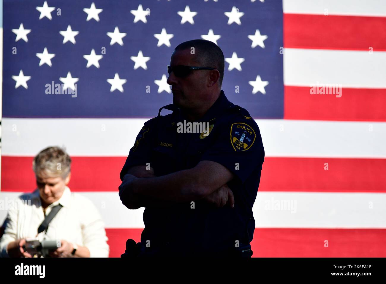 PA Lt. Governor John Fetterman holds rally for 1200 in Bristol, PA, USA ...