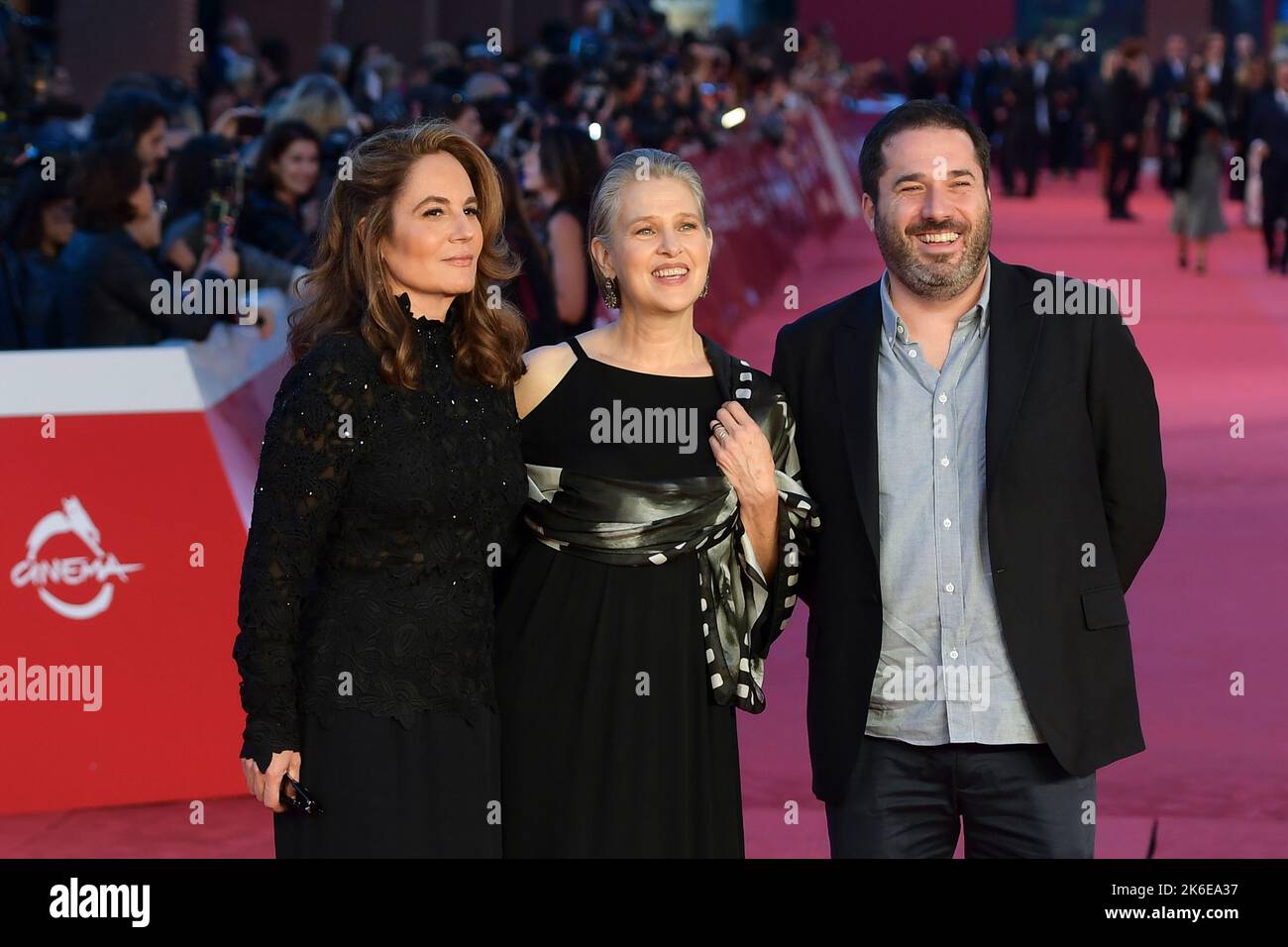 Rome, Italy. 13th Oct, 2022. Emily Wachtel (l), Melissa Newman (c) and ...
