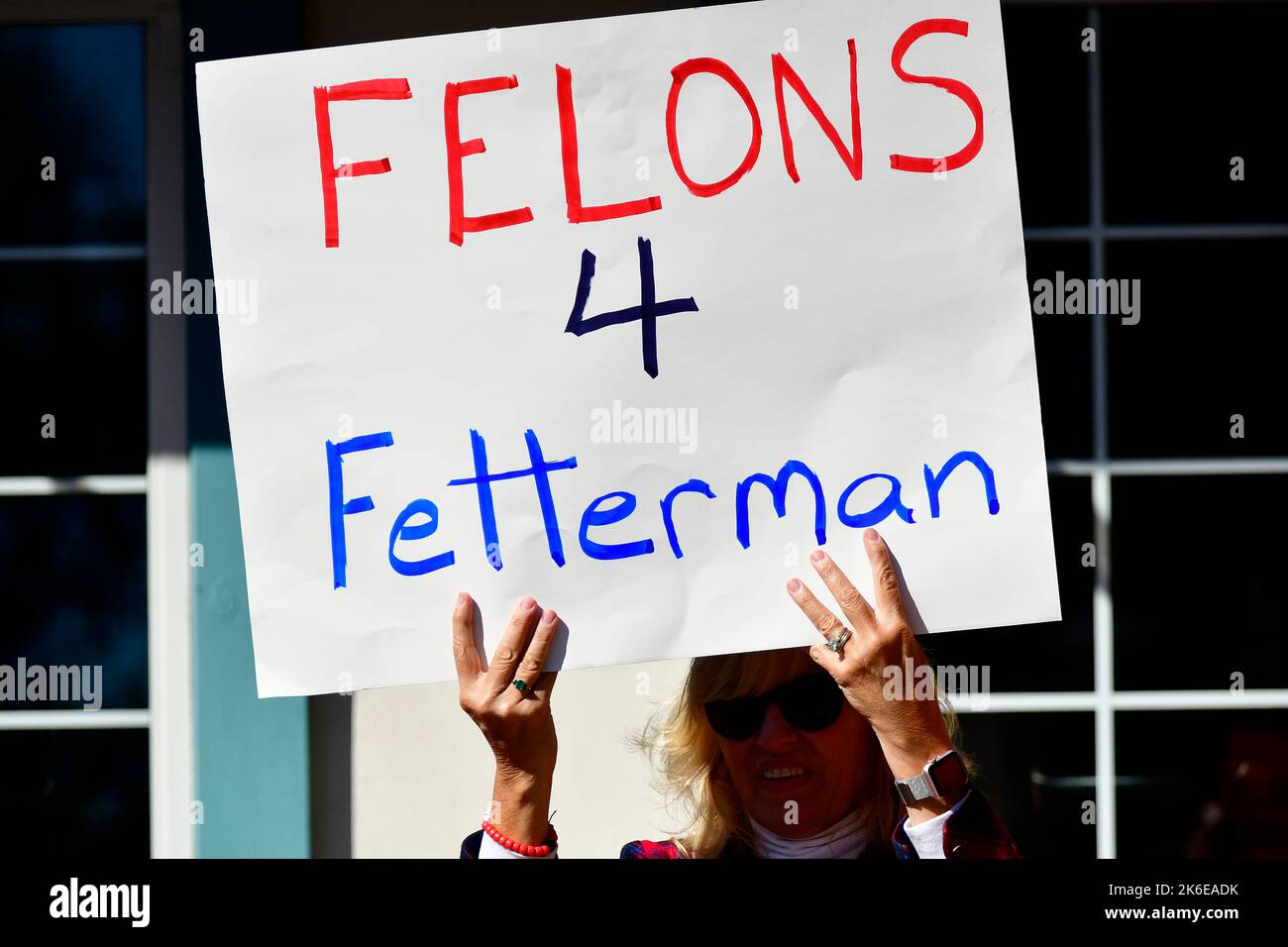PA Lt. Governor John Fetterman holds rally for 1200 in Bristol, PA, USA ...