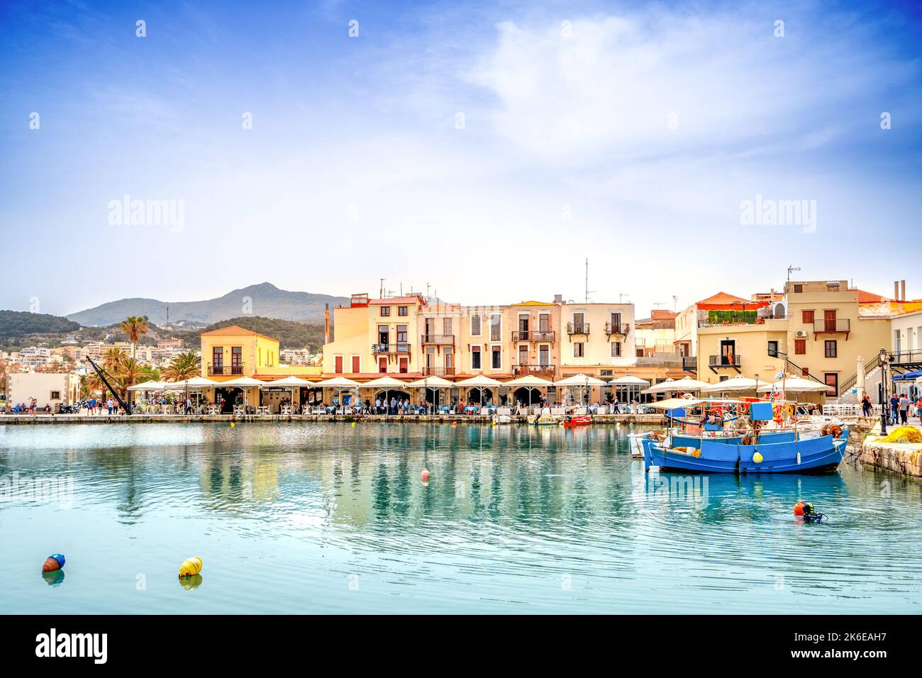 Historical city of Rethymnon, Crete, Greece Stock Photo - Alamy