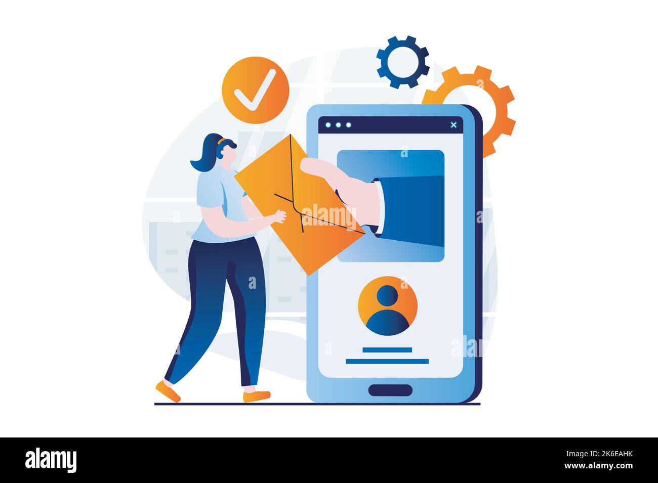 Promotional mailing Stock Vector Images - Alamy