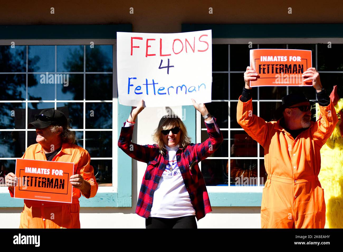 PA Lt. Governor John Fetterman holds rally for 1200 in Bristol, PA, USA ...