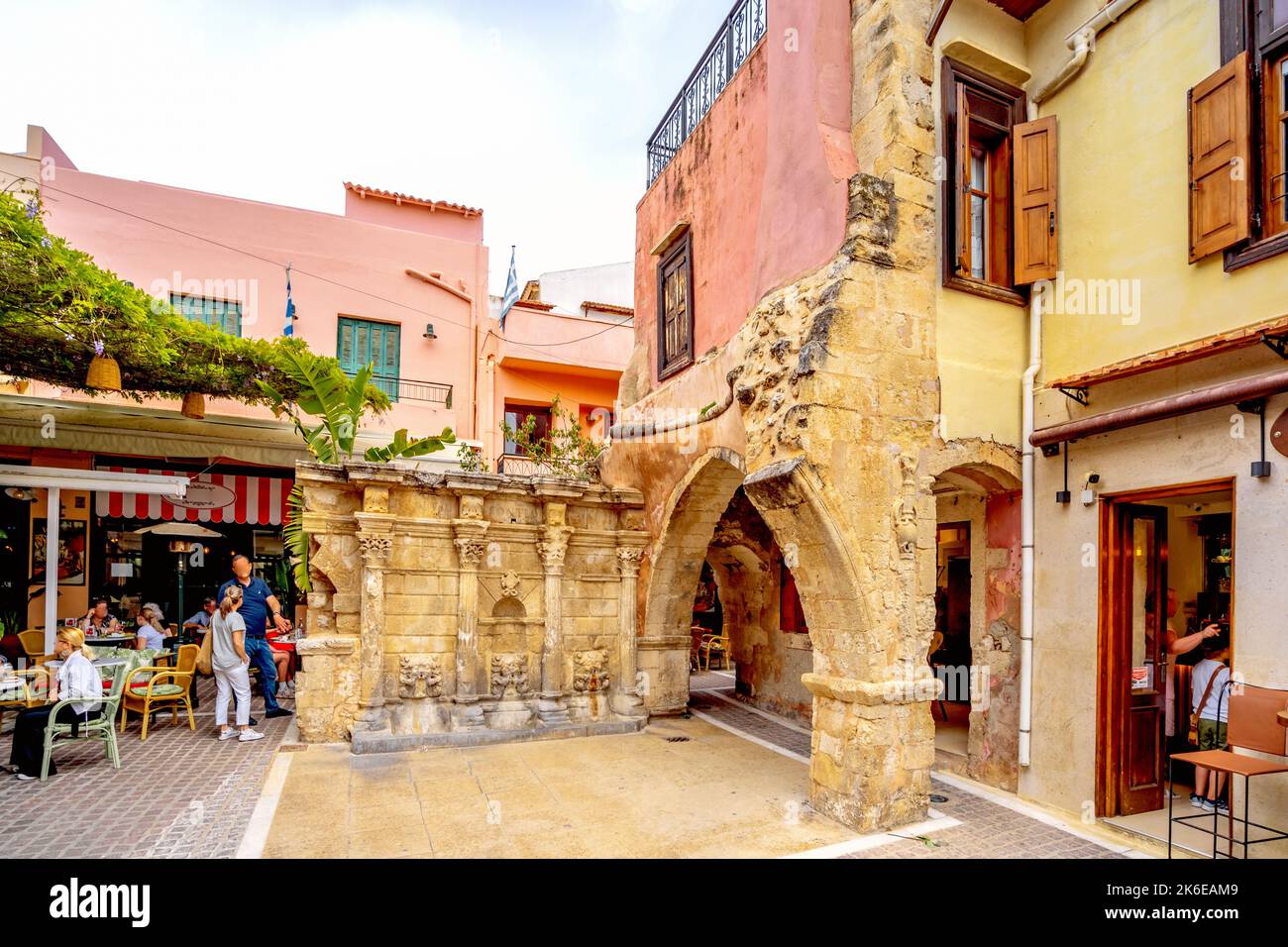 Historical city of Rethymnon, Crete, Greece Stock Photo - Alamy