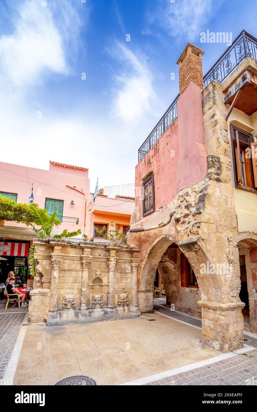 Historical city of Rethymnon, Crete, Greece Stock Photo - Alamy
