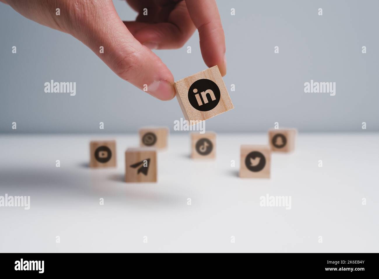 Andorra la Vella, Andorra, September 15, 2022, Social networks logos on ... Andorra la Vella, Andorra, September 15, 2022, Social networks logos on ...