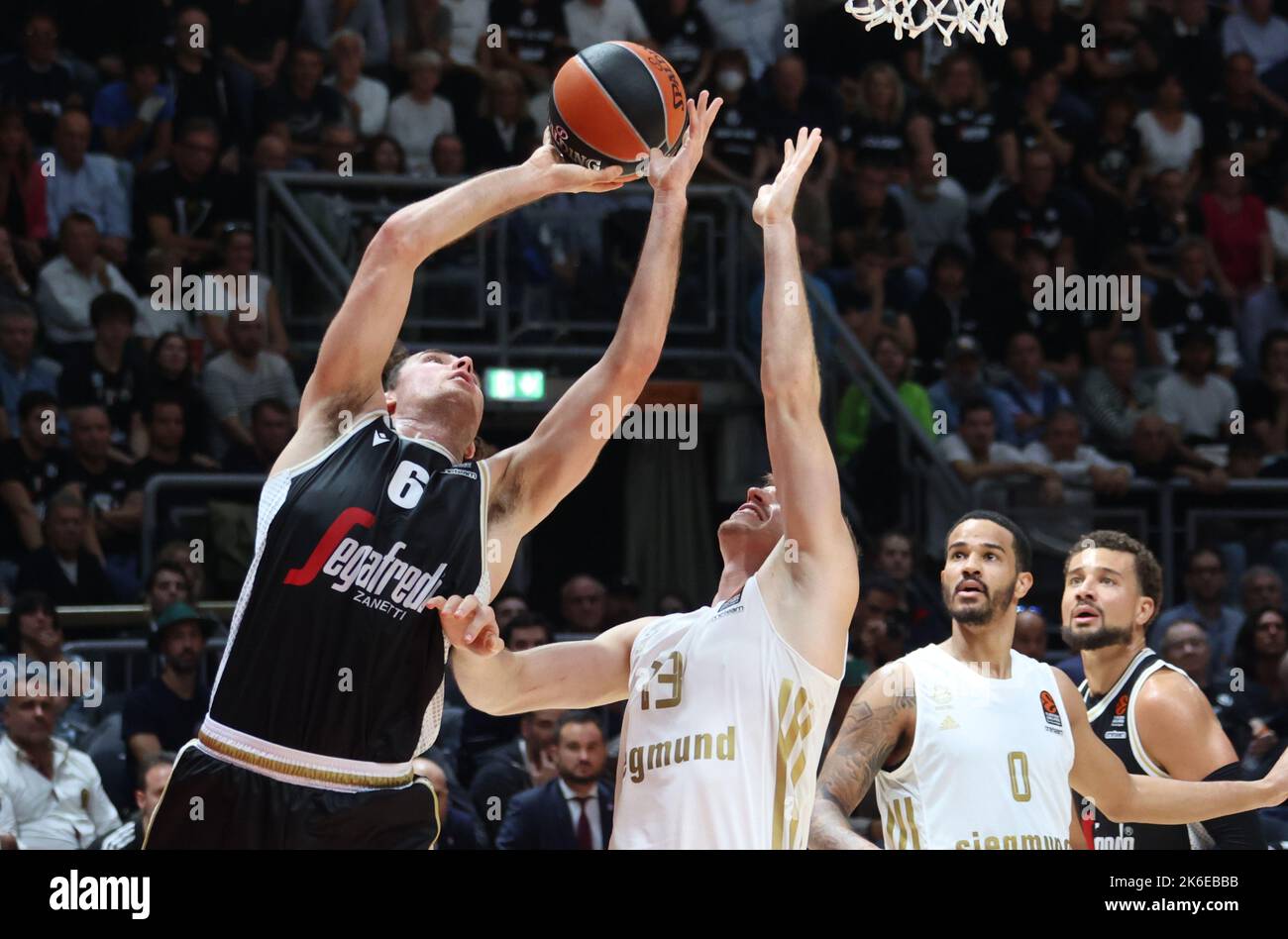 Bologna, Italy. 13th Oct, 2022. Alessandro Pajola (Segafredo Virtus ...