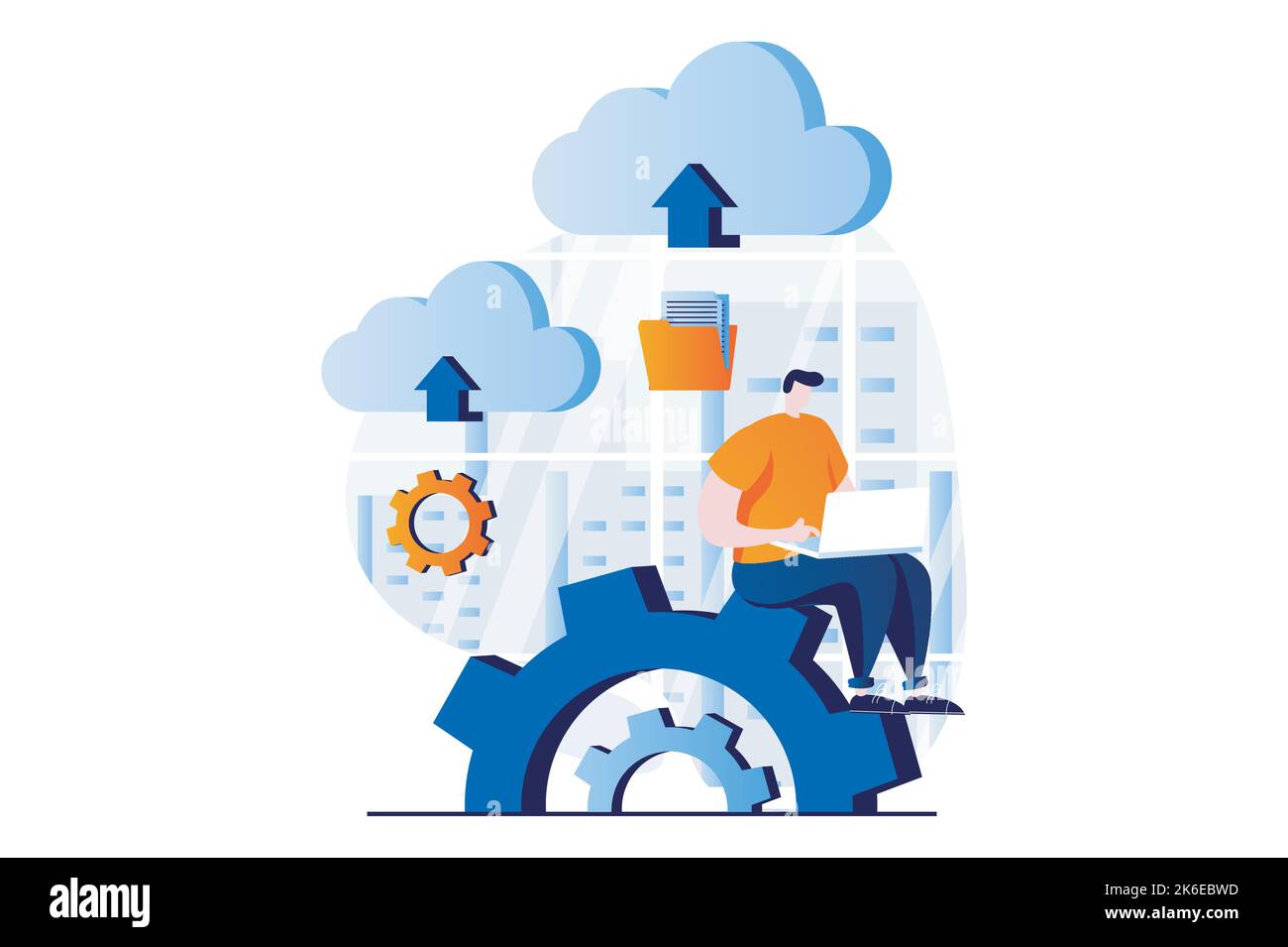 Platform as a service background Stock Vector Images - Alamy