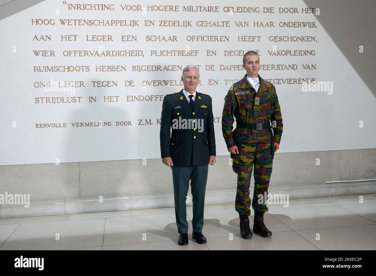King Philippe - Filip of Belgium and Prince Gabriel poses for the ...