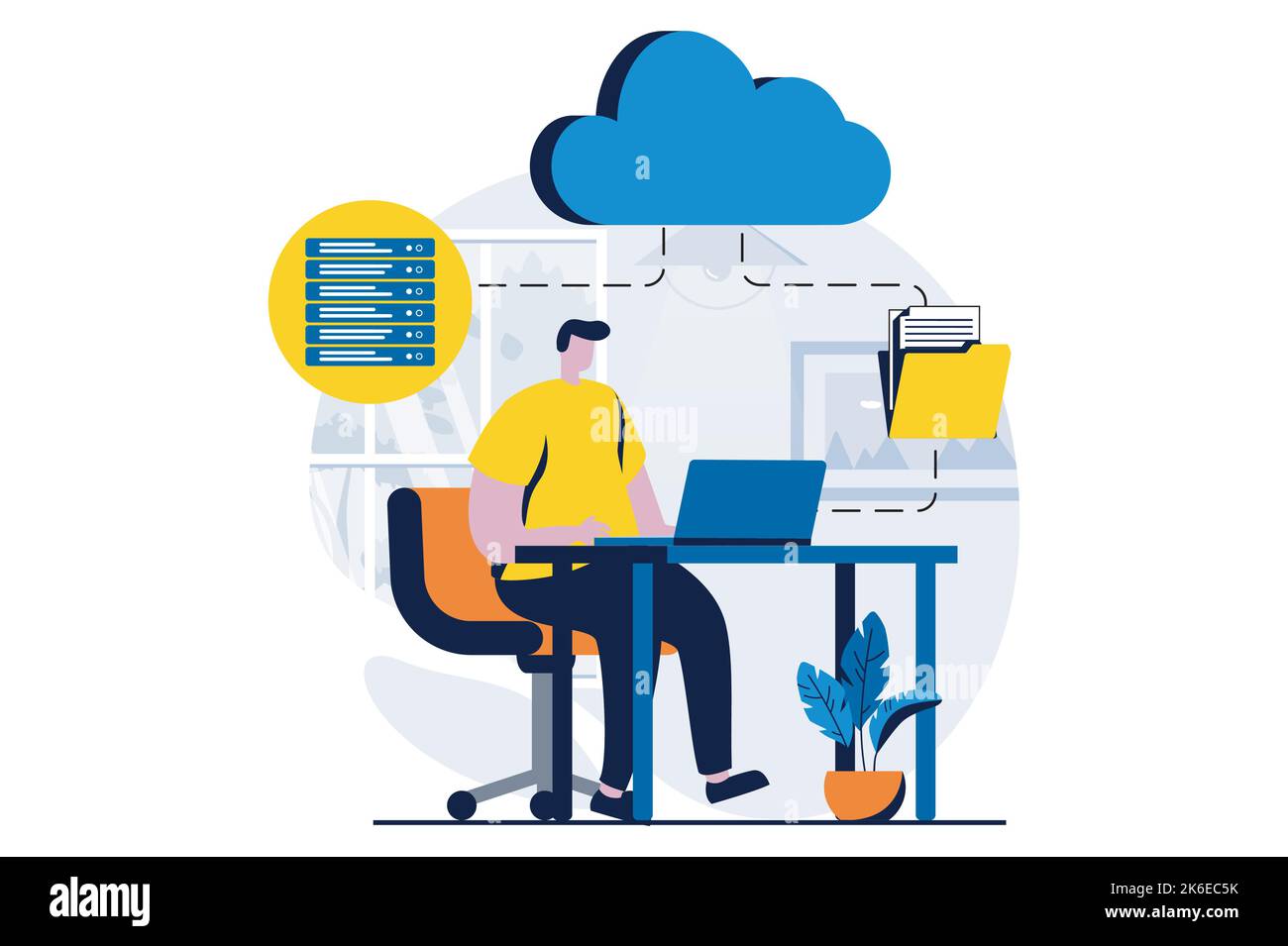 Database optimization server banner icon hi-res stock photography and images - Alamy