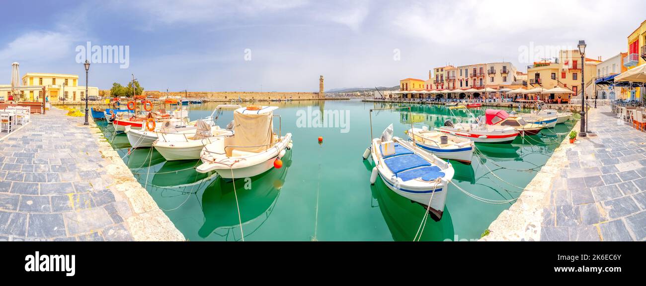 Historical city of Rethymnon, Crete, Greece Stock Photo - Alamy