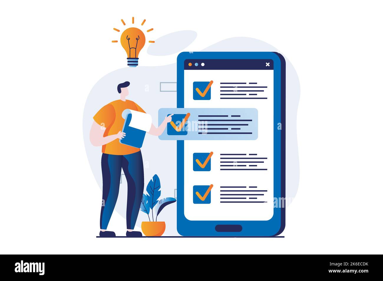 Strategic planning concept with people scene in flat cartoon design ... Strategic planning concept with people scene in flat cartoon design ...