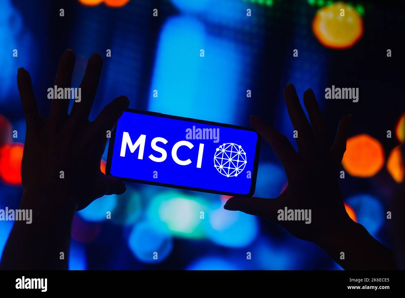Brazil. 13th Oct, 2022. In this photo illustration, the MSCI Inc. logo ...