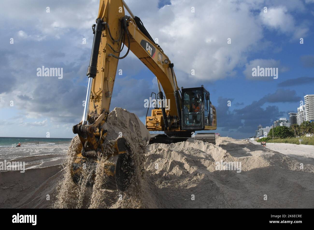 Miami dade coastal storm renourishment study hi-res stock photography ...