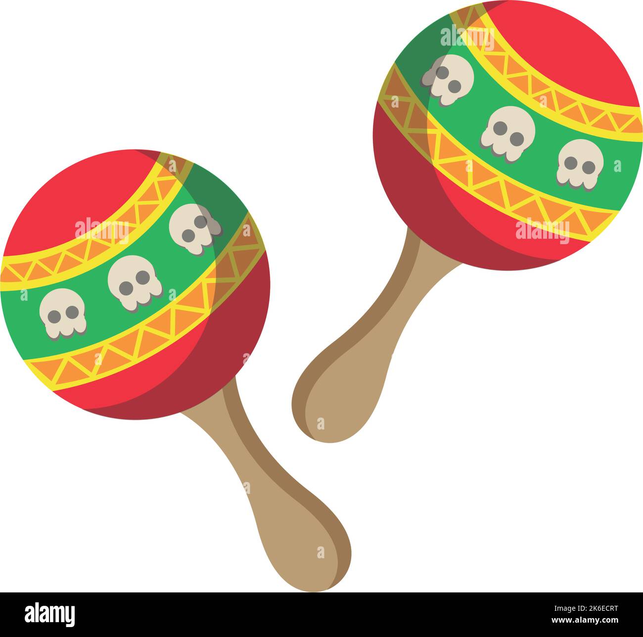 Isolated maracas outline Cut Out Stock Images & Pictures - Alamy