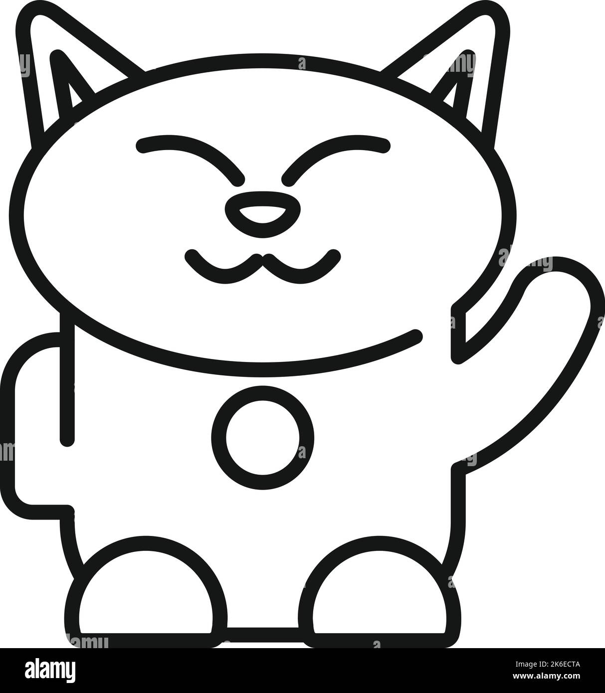 Cat money not illustration Stock Vector Images - Alamy