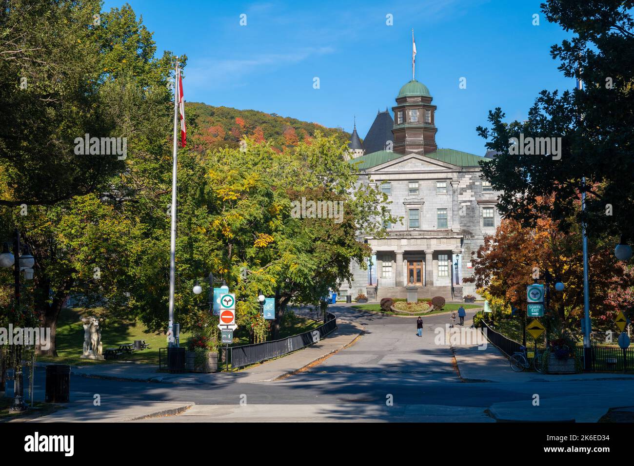 Montreal, CA - 11 October 2022: McGill University main building in ...