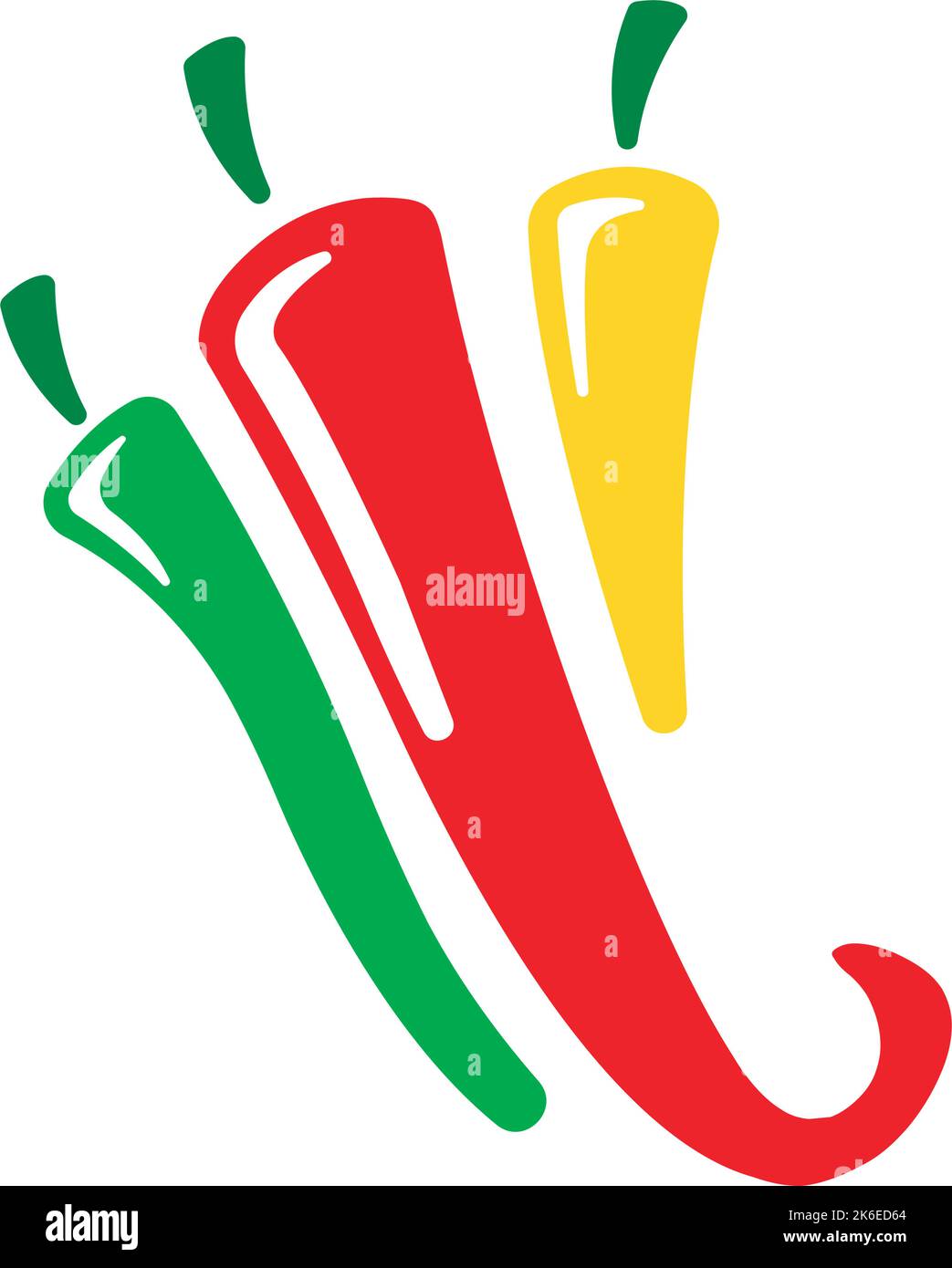 Isolated group of pepper icons Vector Stock Vector Image & Art - Alamy