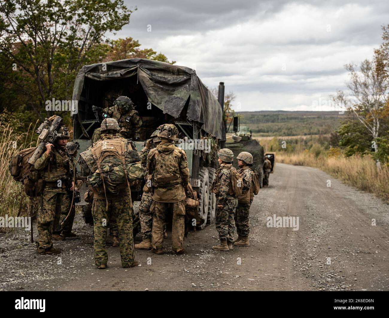 U.S. Marines with 3rd Transportation Battalion, Combat Logistics ...