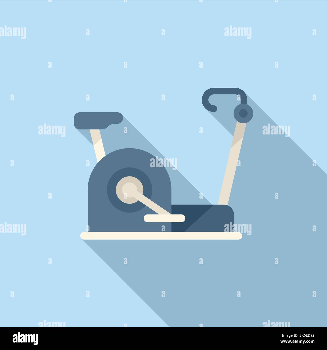Exercise bike icon flat vector. Doctor therapy. Clinic patient Stock ...