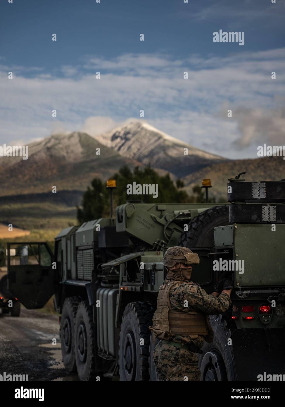 U.S. Marine Corps Lance Cpl. Darien Degregorio, a motor transportation ...