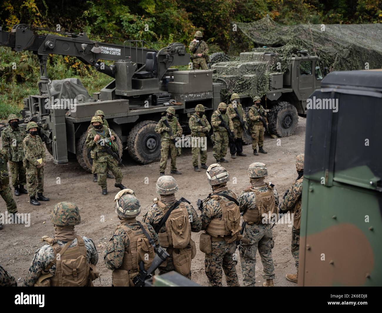 U.S. Marines with 3rd Transportation Battalion, Combat Logistics ...