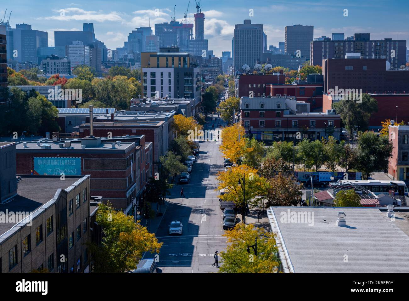 Montreal, Canada - 11 October 2022: Montreal Skyline from Jacques ...