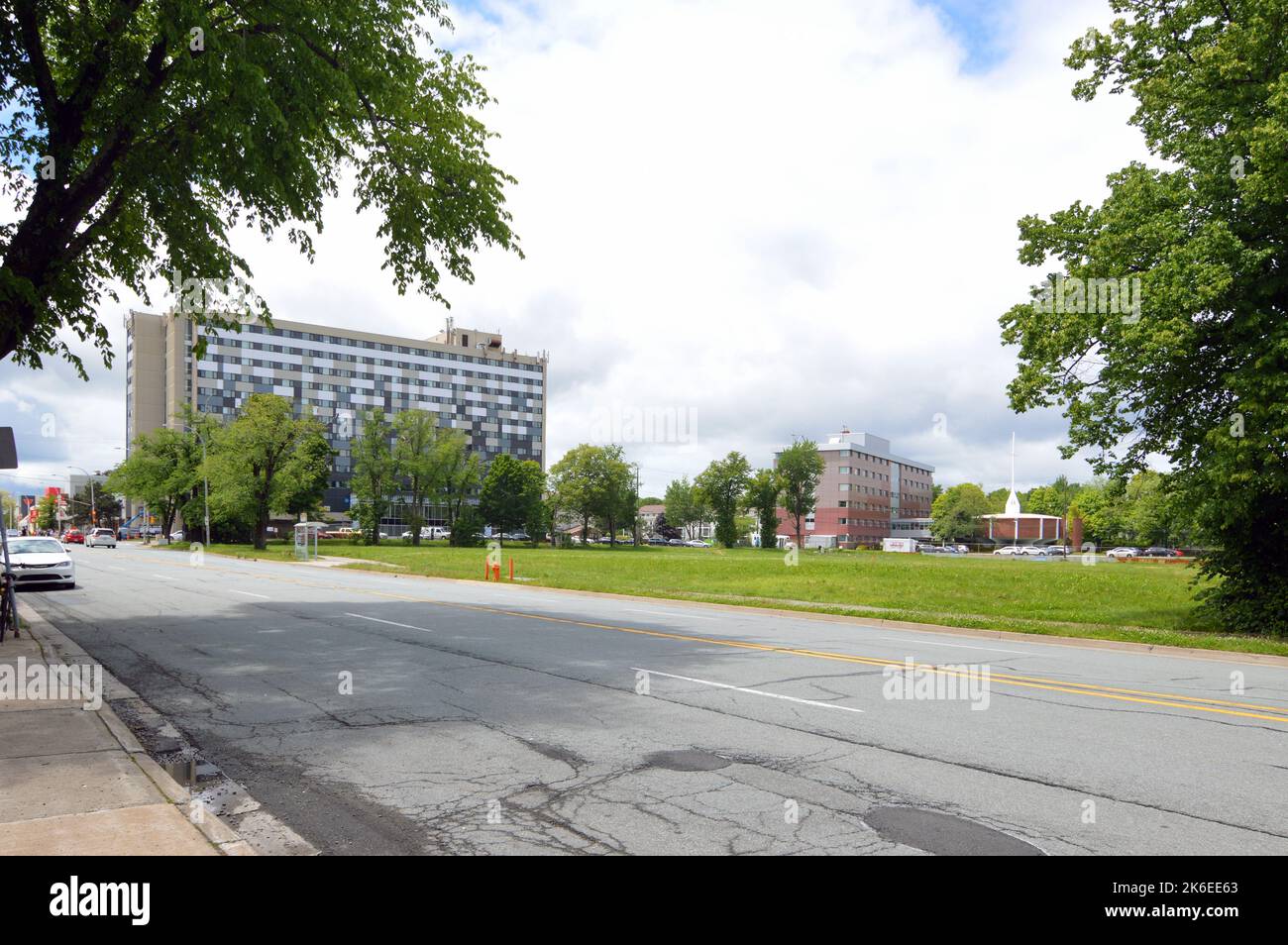 Empty lot on Quinpool Road in Halifax, the former site of St. Patrick's ...