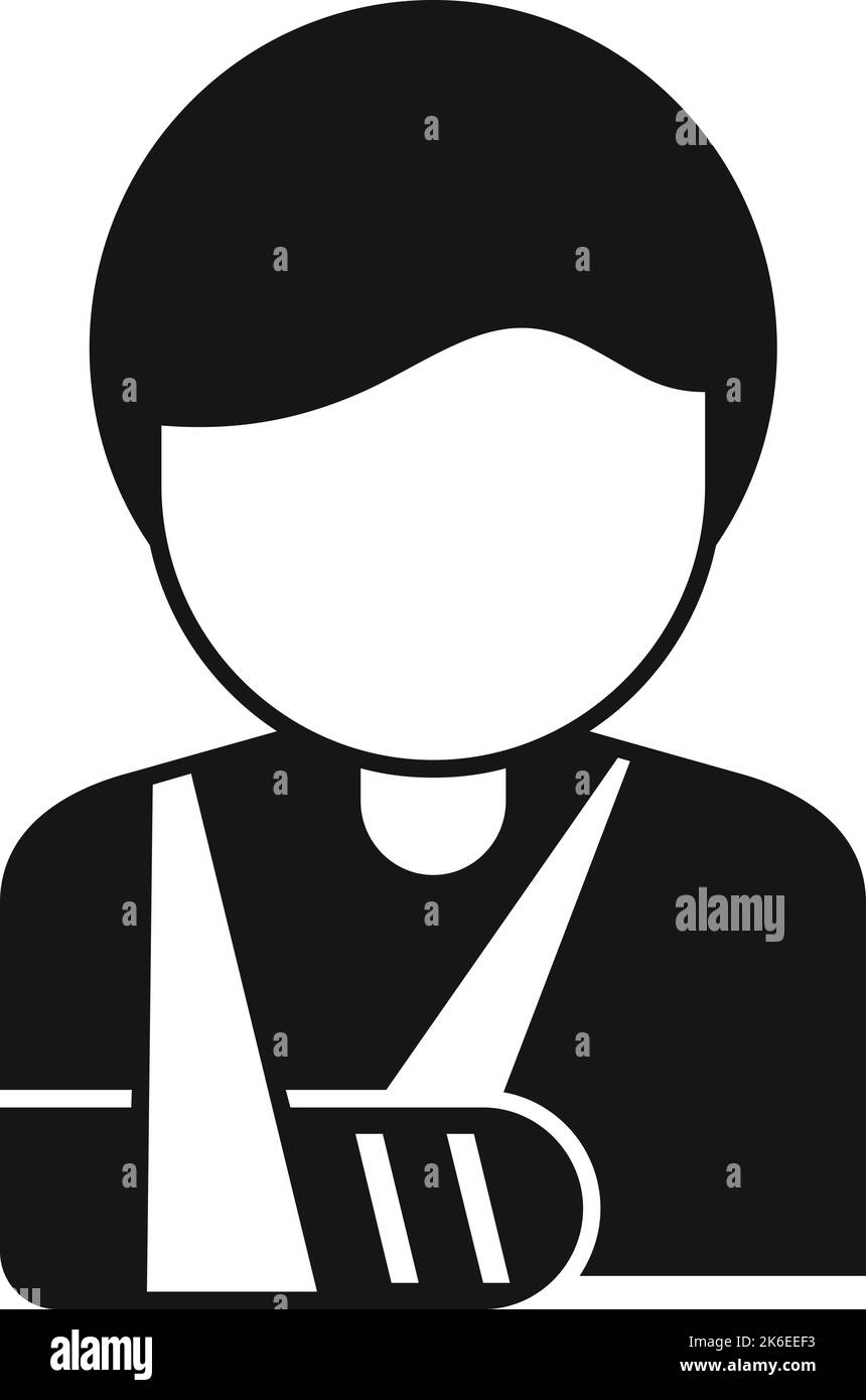 Therapist patient icon simple vector. Hospital care. Clinic patient ...