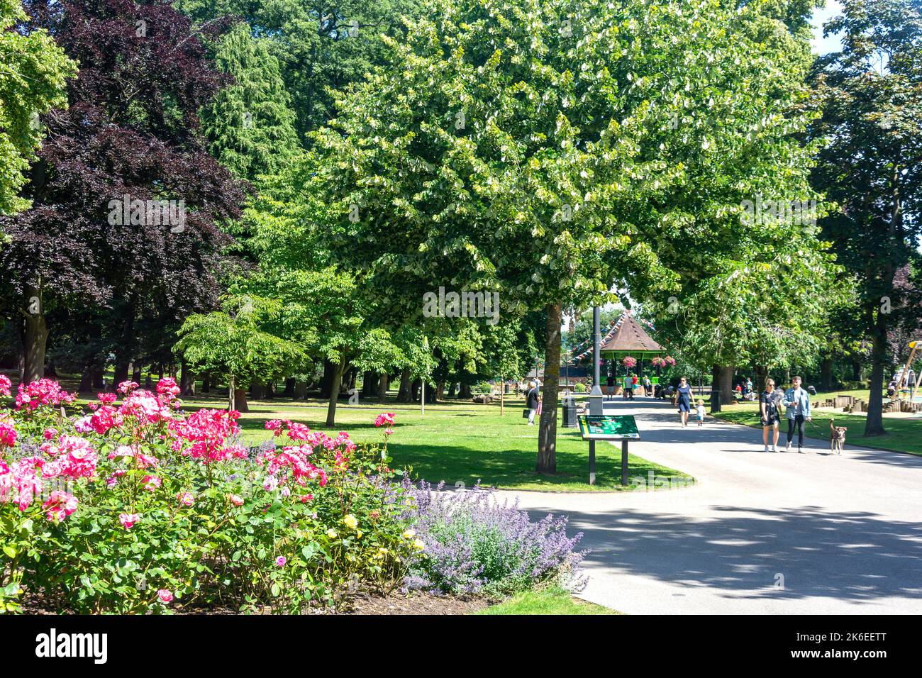 Caldecott Park, Park Road, Rugby, Warwickshire, England, United Kingdom ...