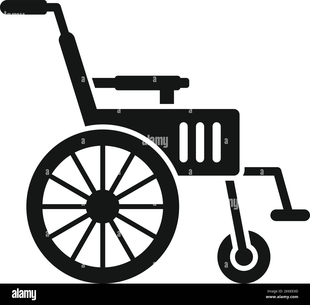 Wheelchair icon simple vector. Therapy doctor. Rehab patient Stock ...