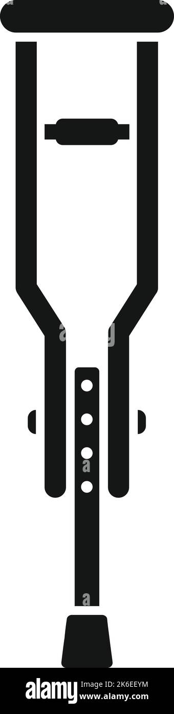 Physical crutch icon simple vector. Hospital massage. Doctor therapy ...