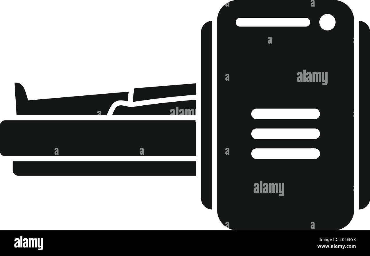 Mri equipment icon simple vector. Doctor therapy. Rehab injury Stock ...