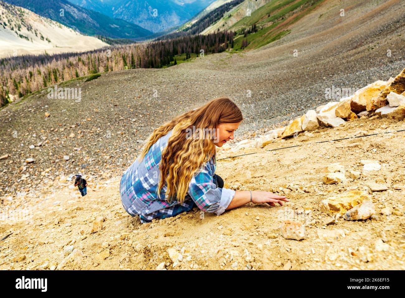 Female prospecting client of Brian Busse; American Gemtracker; famous ...