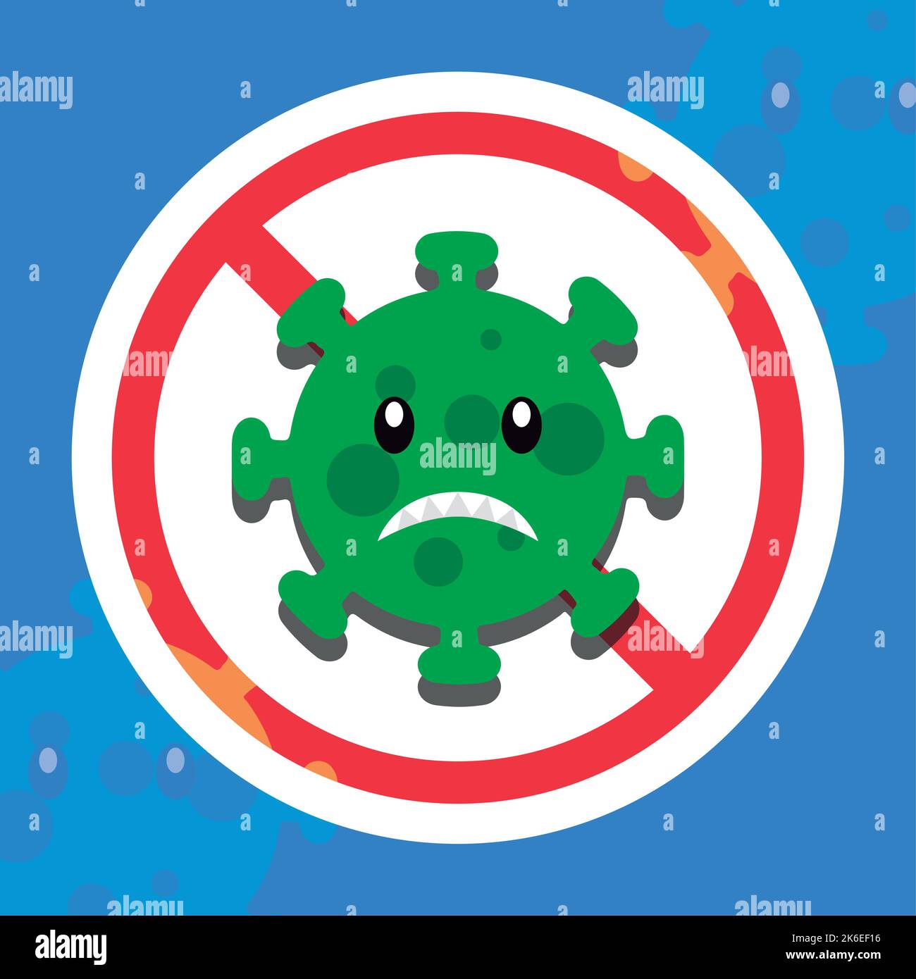 Sad virus cartoon on a signal Self care Vector Stock Vector Image & Art ...