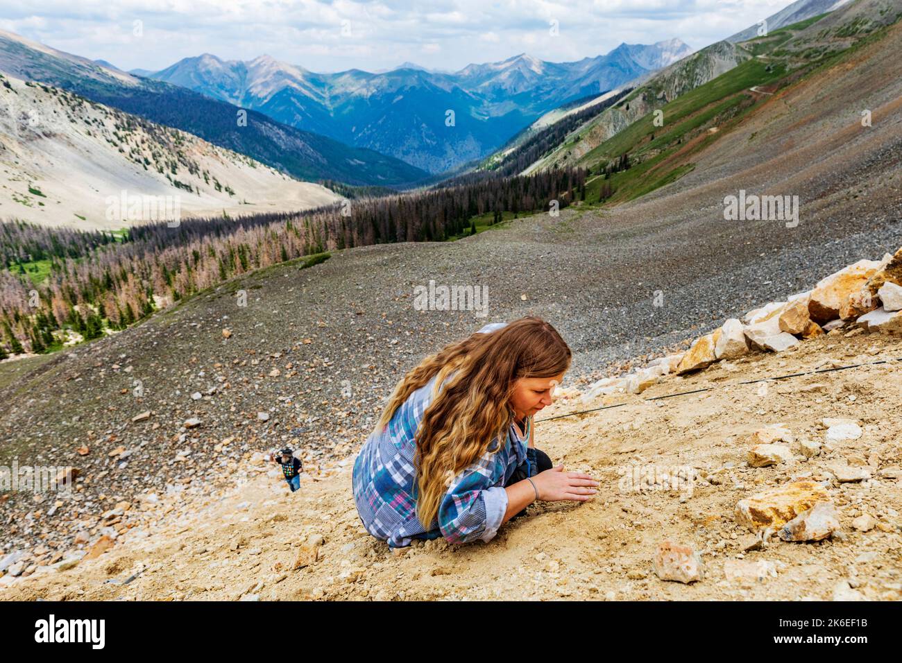 Female prospecting client of Brian Busse; American Gemtracker; famous ...