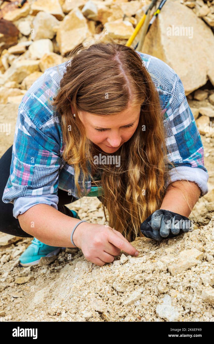 Female prospecting client of Brian Busse; American Gemtracker; famous ...