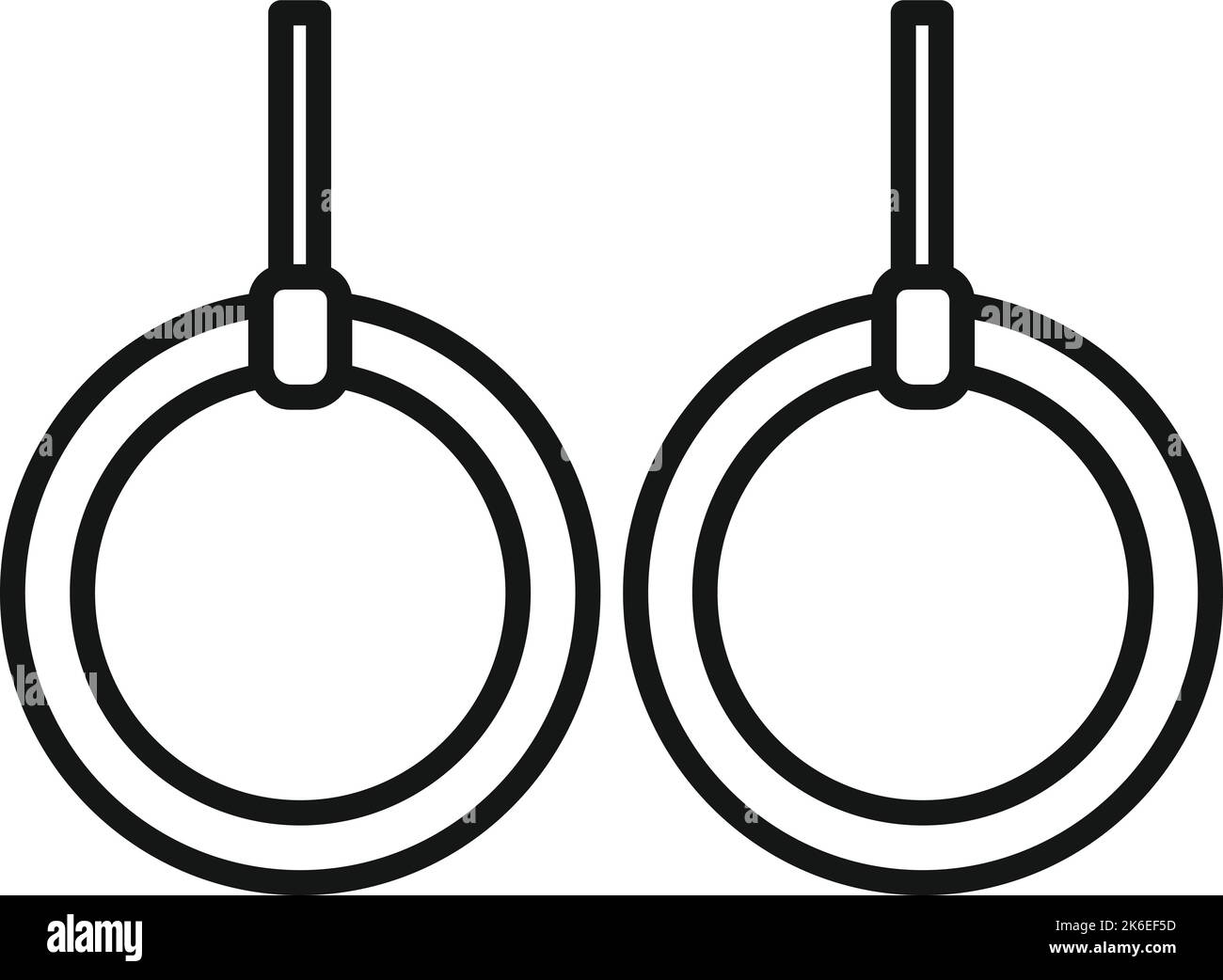Exercise rings icon outline vector. Doctor therapy. Patient care Stock ...