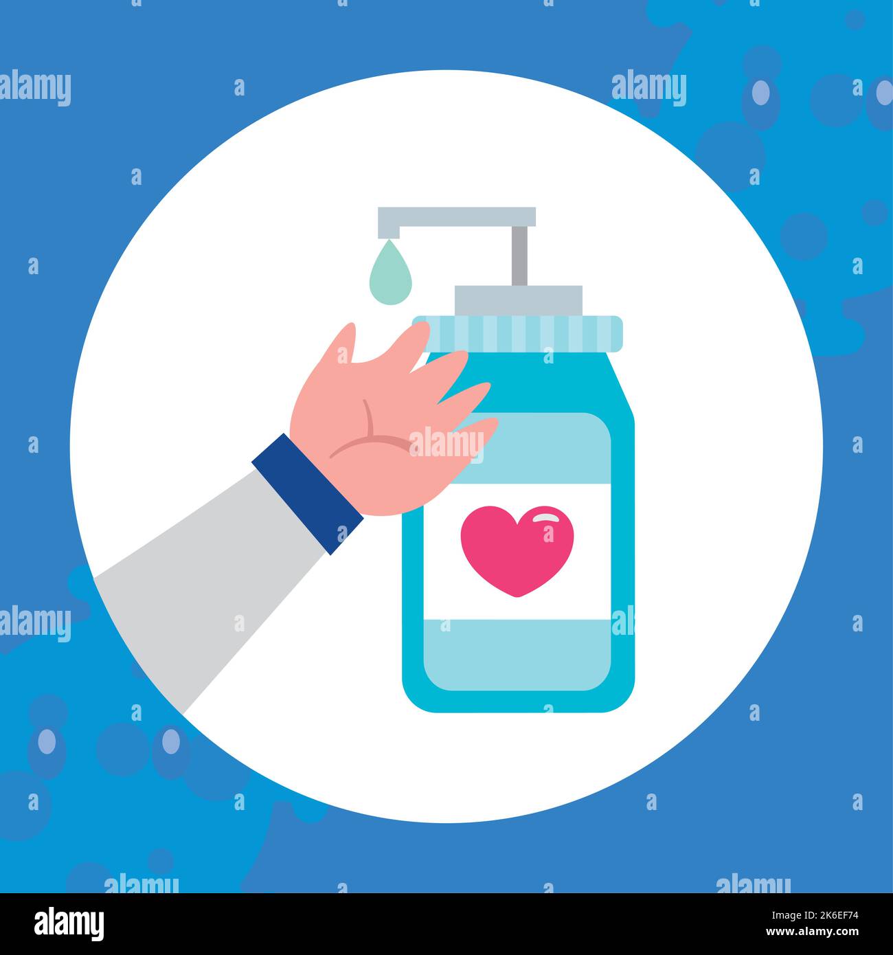 Washing hands with liquid soap Self care Vector Stock Vector Image ...
